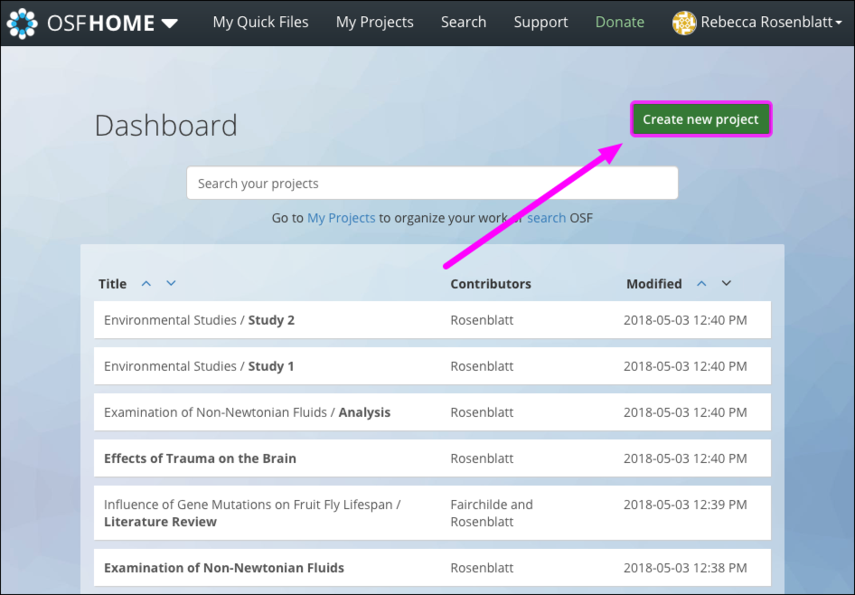 The Open Science Framework, Part 1: pre-registering a study protocol ...