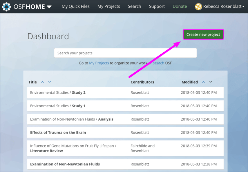 The Open Science Framework, Part 1: pre-registering a study protocol ...