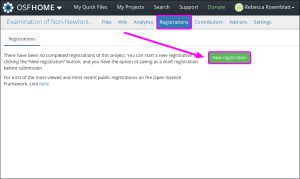 The Open Science Framework, Part 1: pre-registering a study protocol ...
