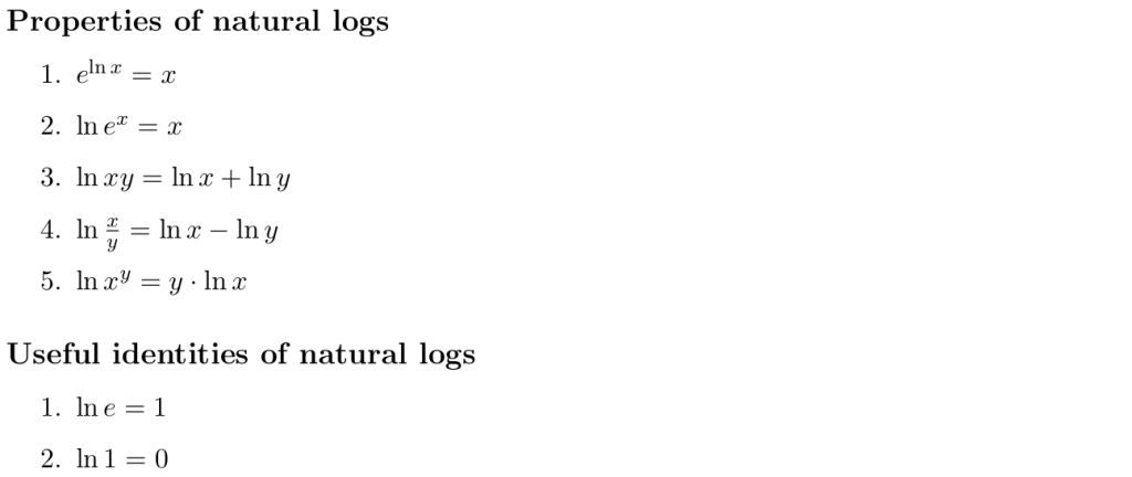 Properties of exponents and logarithms | Scientifically Sound